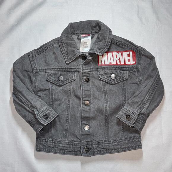 Marvel | Jackets & Coats | Boys 3t Marvel Denim Jacket Comic Ironman ...